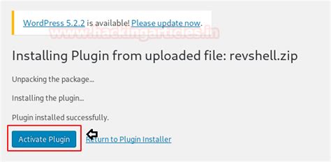 Wordpress Reverse Shell Hacking Articles