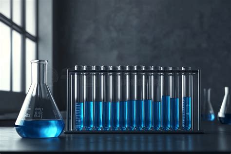 科技医疗ai数字艺术 科技医疗简约3d渲染科技实验室锥形瓶试管架蓝色液体场景插画 Ai图片免费下载 Png格式 1344像素 编号72411648 千图网