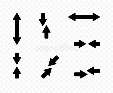 Dimension Measurement Arrow Vector Stock Vector Illustration Of Signs