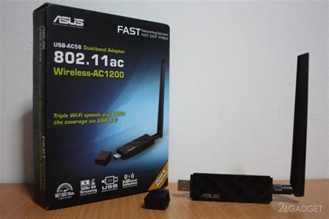 Обзор скоростного двухдиапазонного WiFi-адаптера Asus USB-AC56