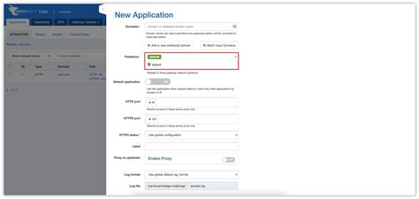 Gateway Partitions OpenResty Inc Documentation