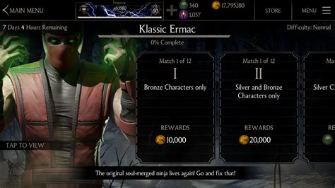 Klassic Ermac Mkx Mobile Challenge Thursday 12419