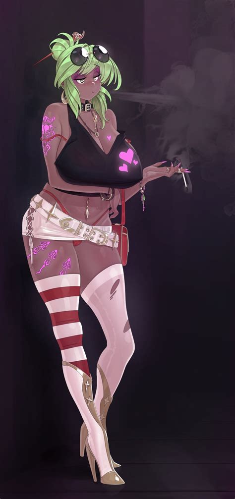 Rule 34 1girls Big Breasts Breasts Busty Cigarette Collar Corrupted