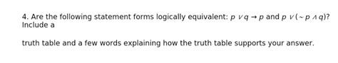 solved are the following statement forms logically