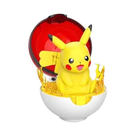 Pikachu Piplup Scorbunny Figuras Pokémon 6 Estilos Pokeball Transformável Anime Boneca Modelo
