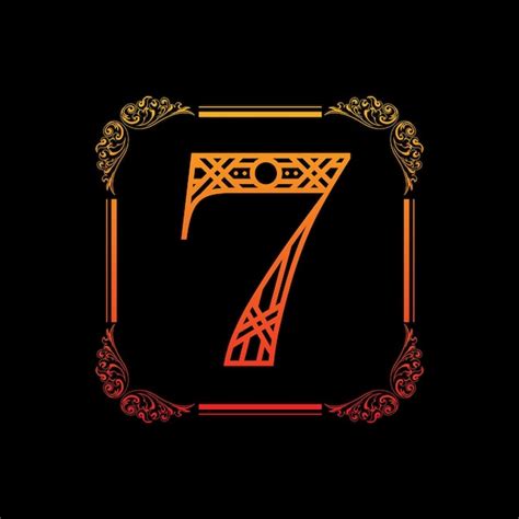 Premium Vector Number With Ornament