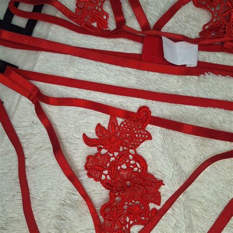 Shein Hot Red Sexy Lingerie On Carousell