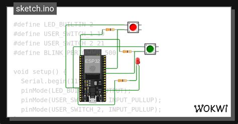 P1parpadeo Led Wokwi Esp32 Stm32 Arduino Simulator