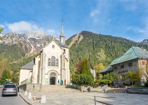 Paroisse Saint Bernard Church In Chamonix France Editorial Stock Image