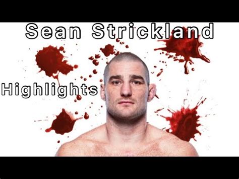 Sean Strickland Highlights Hd 2022 Youtube