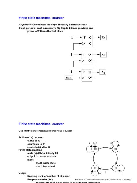 Finite State Machines Counter Pdf Electronic Design Areas Of Computer Science