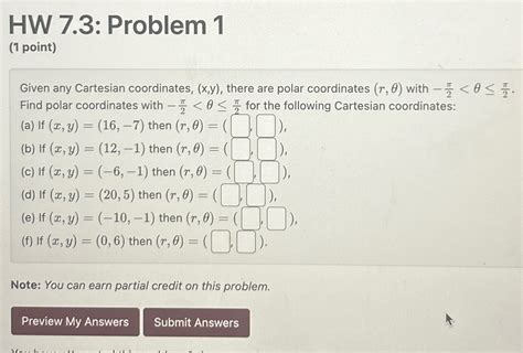 solved hw 7 3 problem 1 1 ﻿point given any cartesian