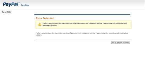 Php Paypal Cannot Process This Transaction Because Of Sellers