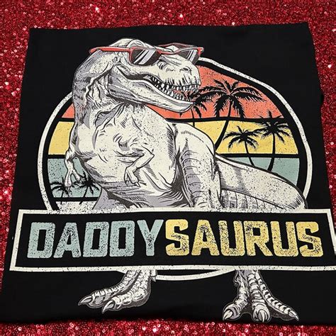 Daddysaurus T Rex Funny Vintage Dinosaur Daddy Saurus Fathers Day Trex
