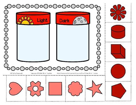 Red Light Dark Color Shade Sorting Mat 60centfinds 1 Pg