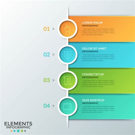 Continuum Infographic Illustrations Royalty Free Vector Graphics