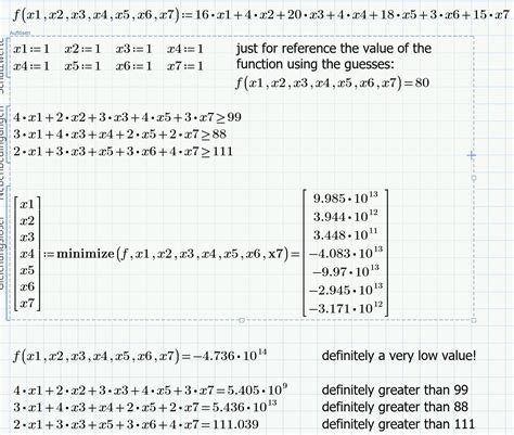 solved liniar and non liniar programming ptc community