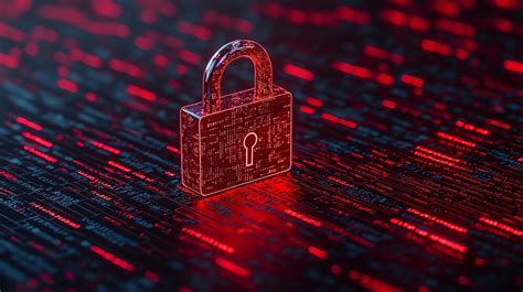 Cybersecurity Concept Digital Lock And Binary Code 3d Illustration Premium Ai Generated Image