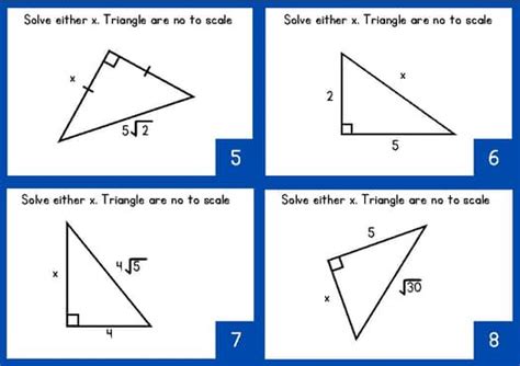 Right Triangle Trigonometry Problem 20 Task Cards By The Math 24hrs