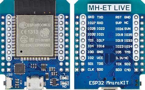 mh et live esp32 minikit esploradores