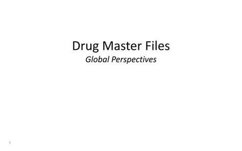 Dmf Drug Master File Pptx