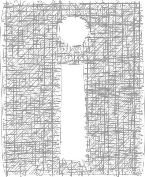 Freehand Typography Letter I Artwork Vector Drawing Vector Artwork Vector Drawing Png And
