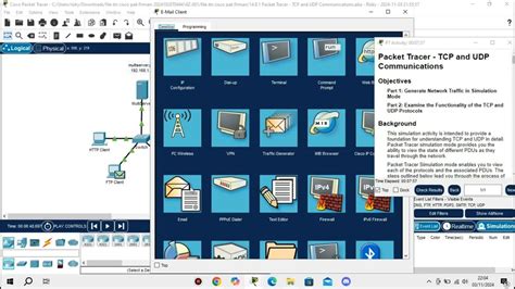 14 8 1 Packet Tracer Tcp And Udp Communications Youtube
