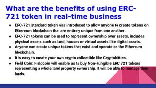 Erc 721 Token Development Company PPT