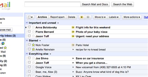 Hallelujah Gmail Saves E Mail With Priority Message Filtering Wired