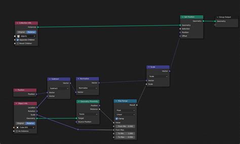 Geonodes Use Geometry Proximity To Change Parameters Of Objects In A Collection Modeling