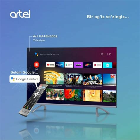 Televizor Artel 43 smart Телевизор smartTv UHD/4K: 290 у.е ...