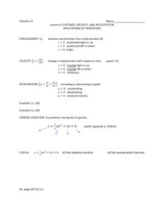 Acceleration Problems