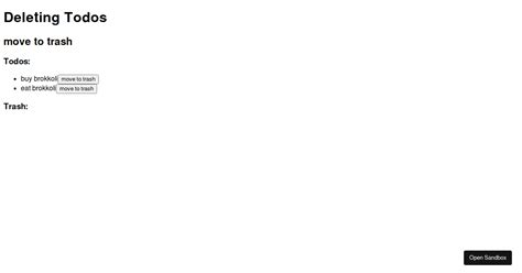 Deleting Todo App Move To Trash Ts Codesandbox