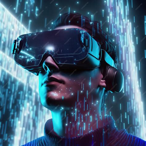 Premium Photo Futuristic Virtual Reality Concept Vr And Ar