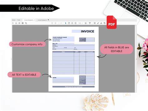 Invoice Template Download In Adobe PDF Word Google Sheets And Excel Spreadsheet Formats For