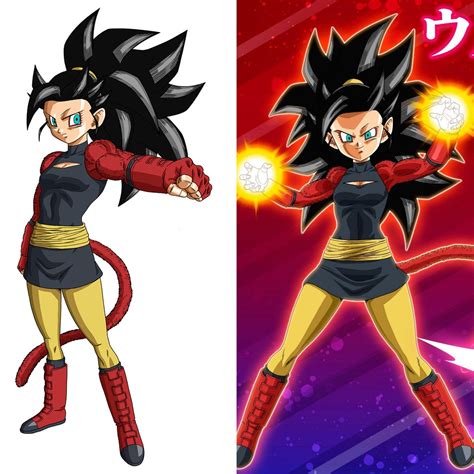 Official Female Super Saiyan 4 Design Super Db Heroes Rningen