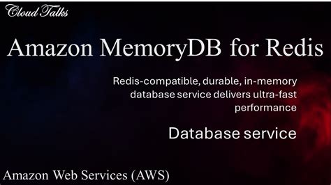 Amazon Memorydb For Redis Youtube