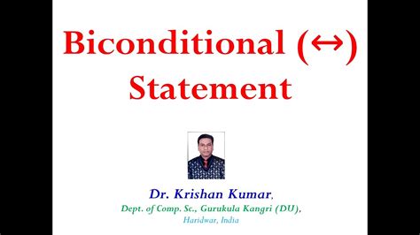 Biconditional Statement Discrete Mathematics YouTube