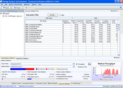 Tool Report Compuwares Vantage Analyzer