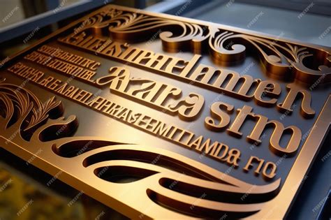 Premium Ai Image Metal Signage Production Using Cnc Laser Slicing