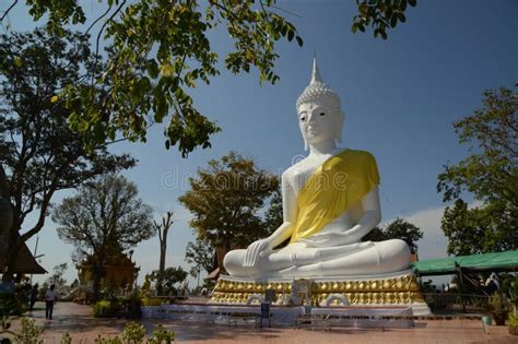 Pha Phrom Phumi Palo It Is A Large White Buddha Image In A Sitting