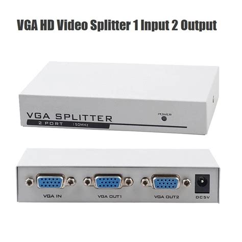 Vga Hd Video Splitter Extender 1 Input 2 Output 150mh Marketzone