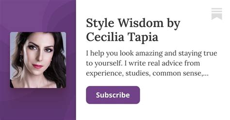 Cecilia Tapia On Linkedin Style Wisdom Cecilia Tapia Substack