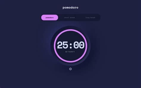 Pomodoro App Coding Challenge Solution Frontend Mentor
