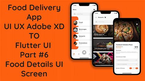 #6 Flutter Food Delivery App: Food Details UI with Add To Cart | Step-by-Step Guide - YouTube
