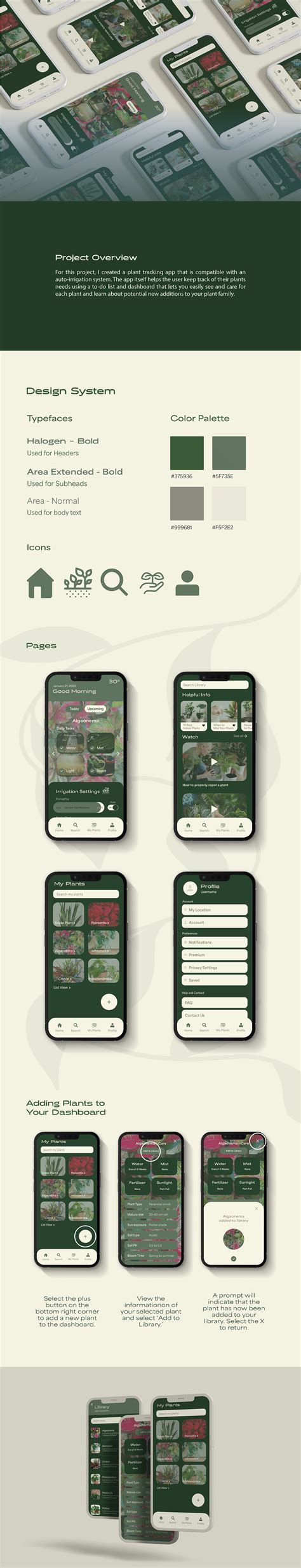 Plantbot Plant Tracker App On Behance