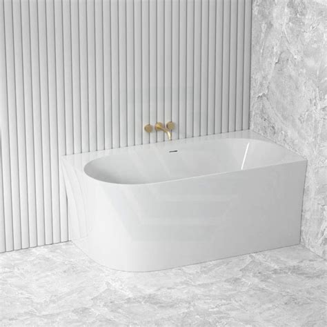 1400mm Leftright Corner Bathtub Acrylic Gloss White Myhomeware
