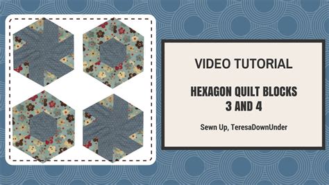 Video Tutorial Hexagon Blocks 3 And 4 Made With Equilateral Triangles Youtube