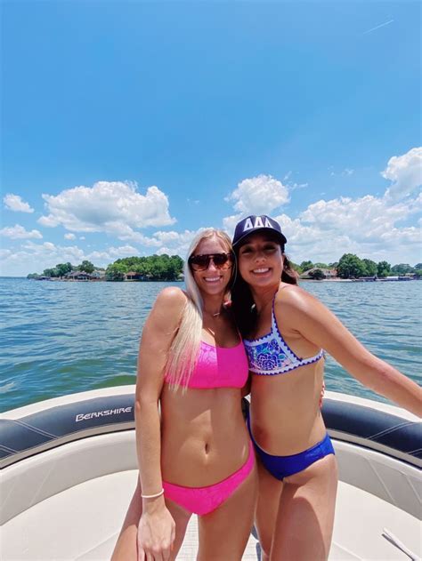 Lake Day On A Boat Bikinis Swimwear Lake