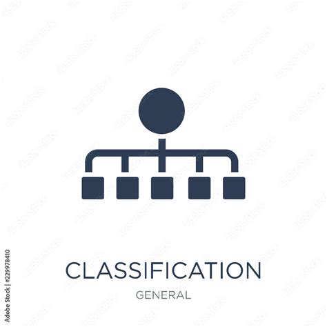 Classification Icon Trendy Flat Vector Classification Icon On White